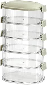 Amazon.com: PHILISENMALL 1/3/5 Layer Food Storage Containers with Lids ...