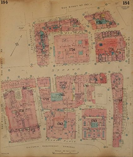 GOAD MAP:WC2:Strand Exeter St Wellington Savoy Ct Pl Southampton ...