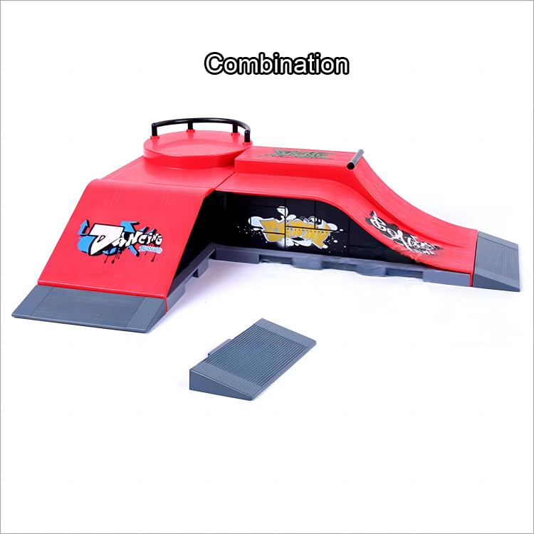 zalati Finger Skateboard Ramp Set Mini Fingerboard Kit with Tools for ...