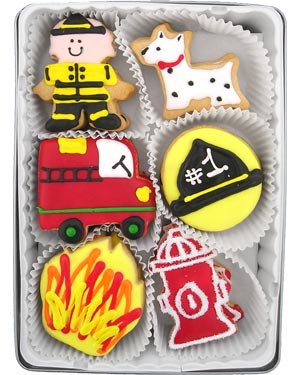 Amazon.com : Beautiful Sweets Firefighter Organic Cookies, 12 Cookies ...