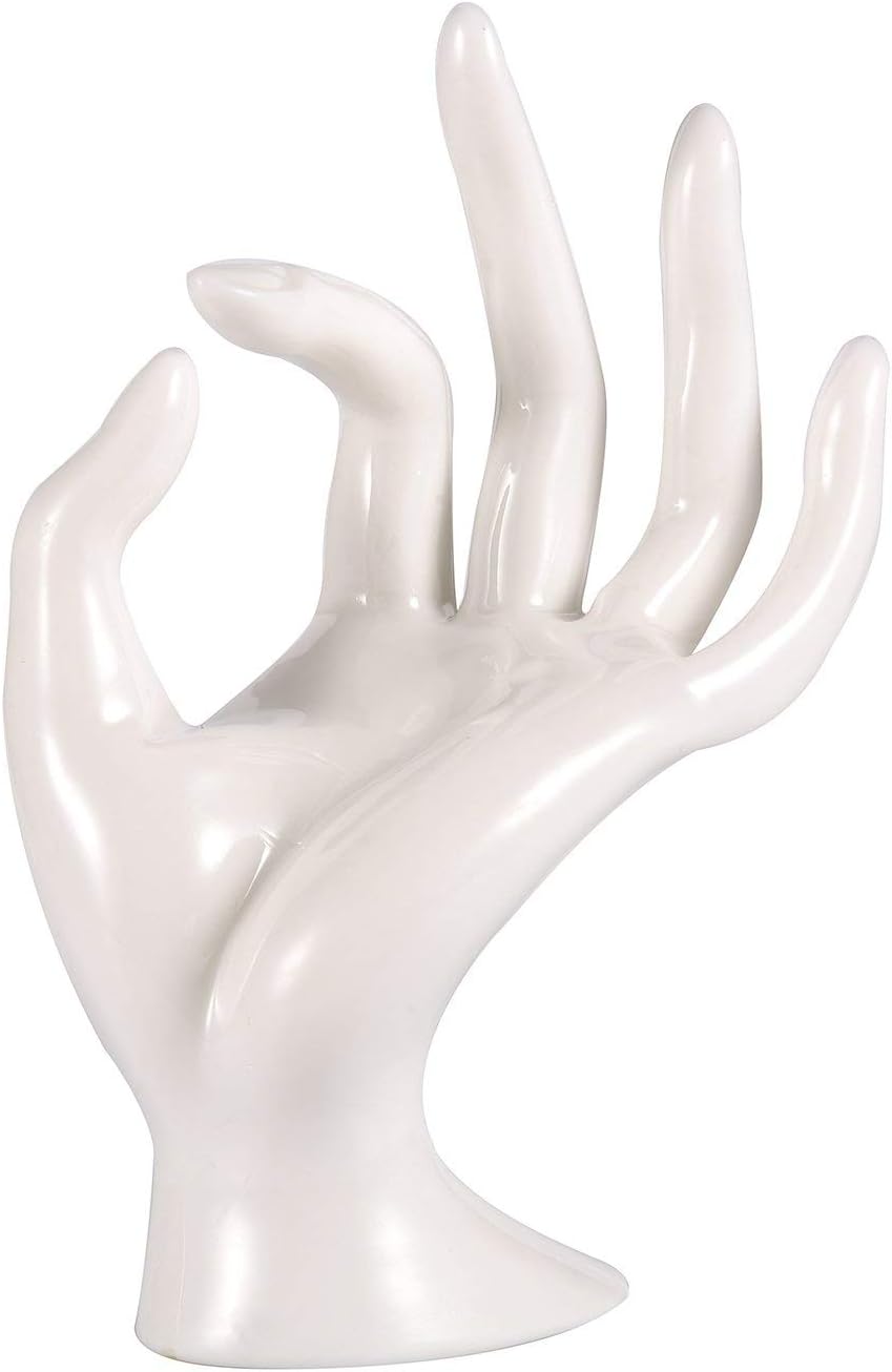 Amazon.com: ChezMax Ring Hand Holder Polyresin Mannequin Shaped ...