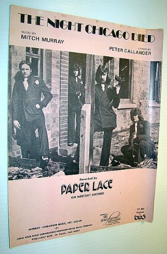 Amazon.com: The Night Chicago Died - Sheet Music for Voice and Piano ...