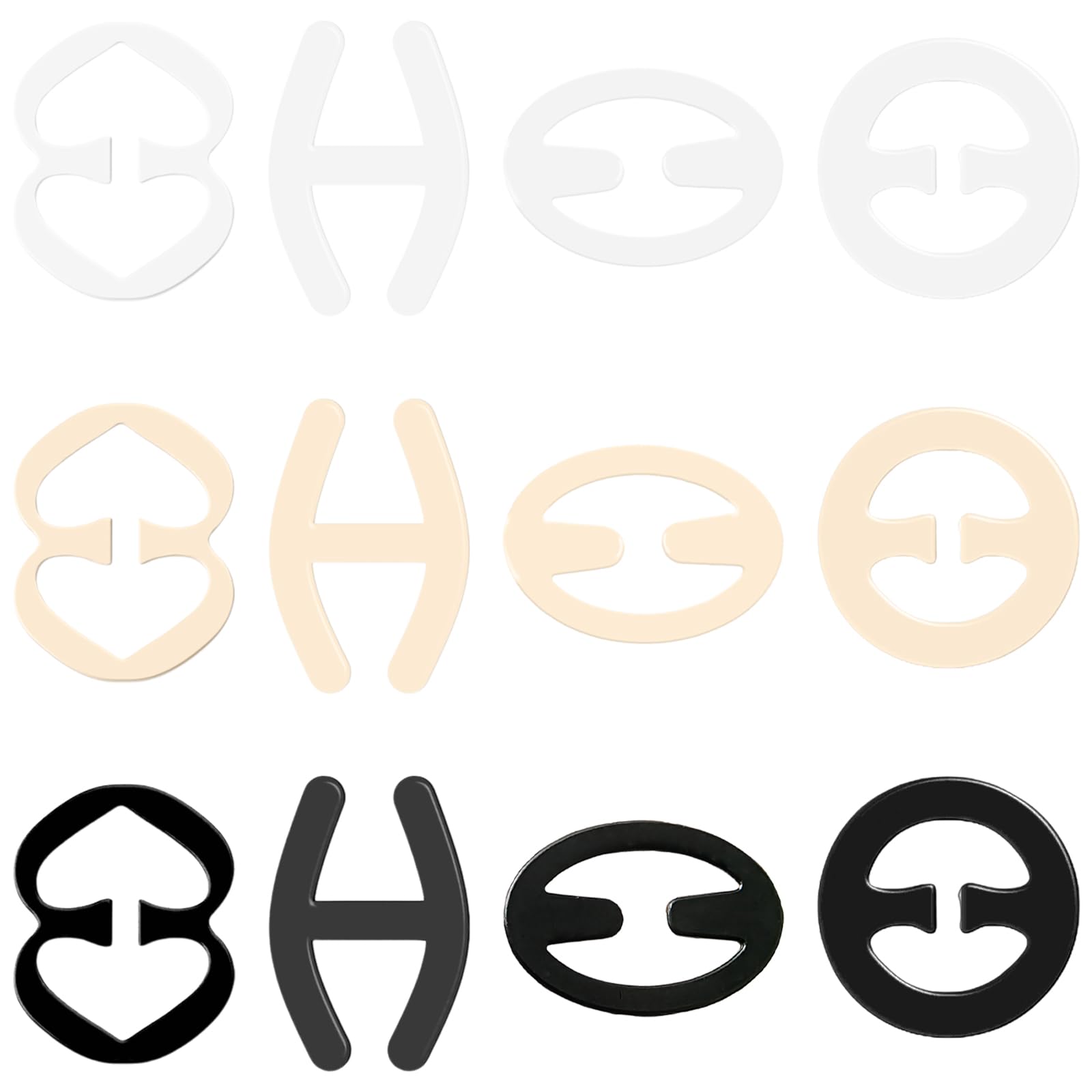 Bra Strap Clips, 12pcs Bra Clips to Make Racerback, Bra Strap Clips for ...