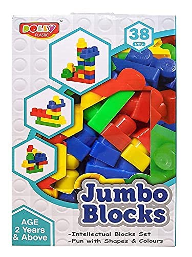 Buy NUBEE Multi Colored Classic 38 Pcs Mega Jumbo Building Blocks ...