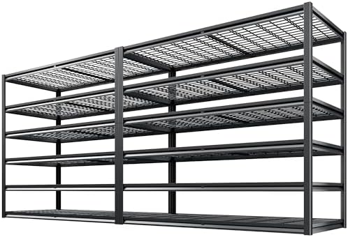 Amazon.com: REIBII 3500LBS Garage Shelving Storage Shelves Heavy Duty ...