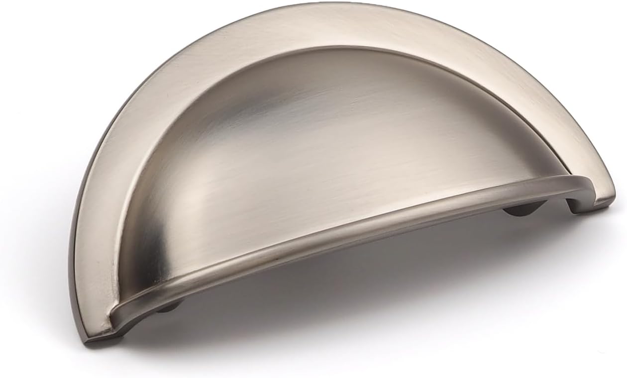 Satin Nickel Shaker Pull handle 64mm : Amazon.co.uk: DIY & Tools