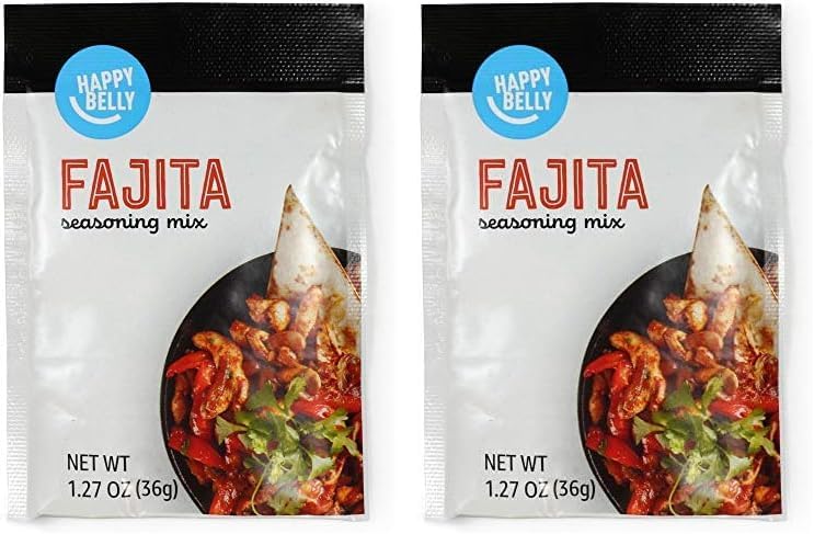 Amazon.com : Amazon Brand, Happy Belly Original Fajita Seasoning Mix, 1 ...