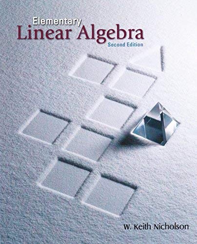 Elementary Linear Algebra: Nicholson, Keith: 9780073018768: Textbooks ...