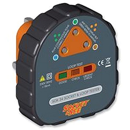SOCKET TESTER WITH EARTH LOOP Test Mains Socket, SOCKET TESTER WITH ...