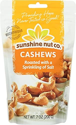 Amazon.com : Whole Roasted Lightly Salted Cashews by Sunshine Nuts Co ...