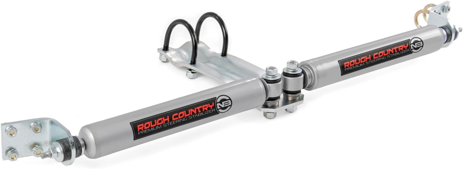 Amazon.com: Rough Country N3 Dual Steering Stabilizer for 1994-1999 Ram ...
