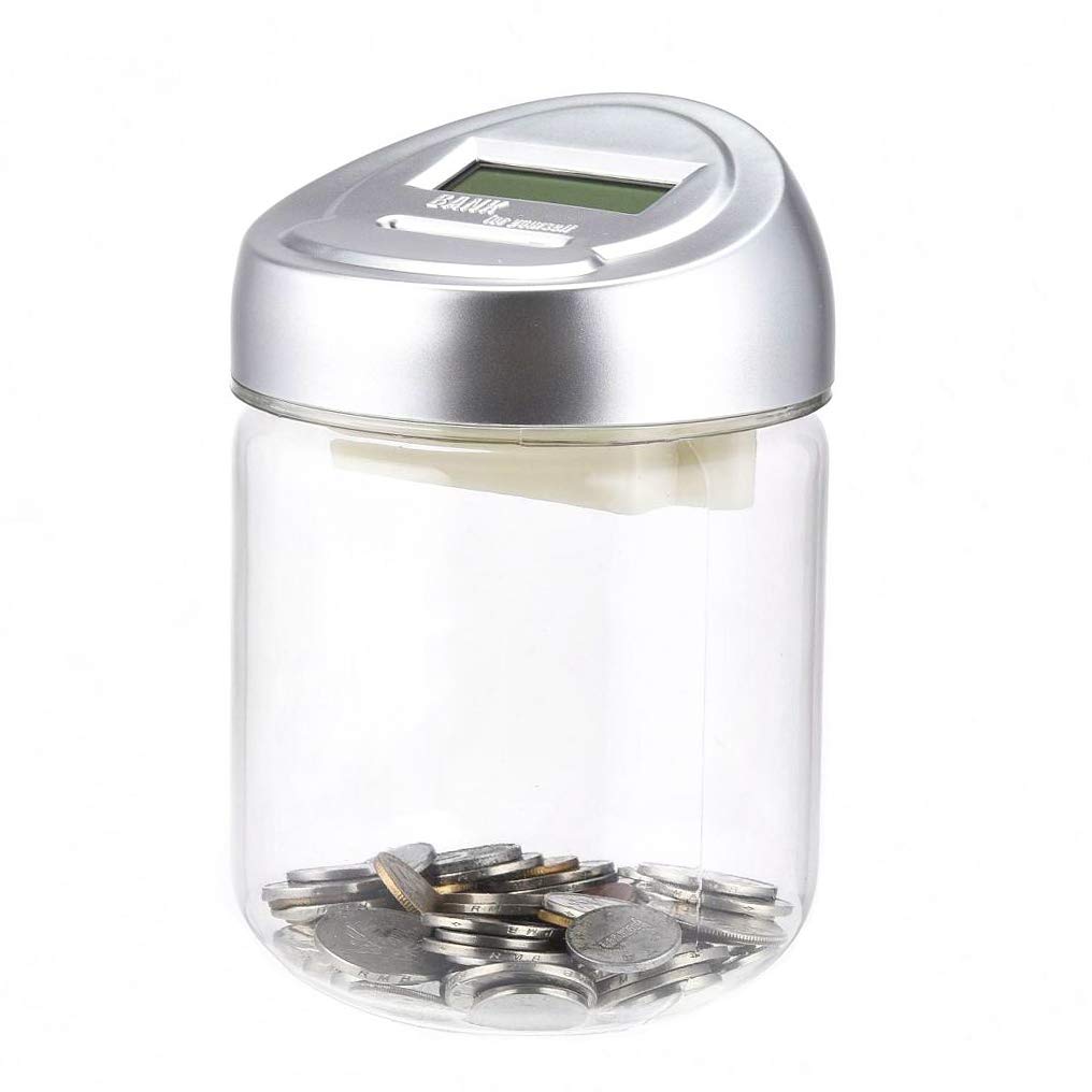 Amazon.com: Piggy Digital Coin Bank, Automatic Coin Counter Totals All ...