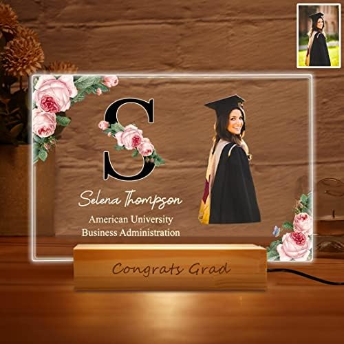 Custom Graduation Photo Night Light,Personalized College Name Text LED ...