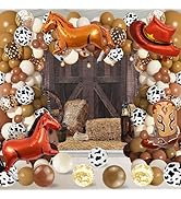 Amazon.com: 14Pcs Cowboy Balloons Western Party Balloons include Horse ...