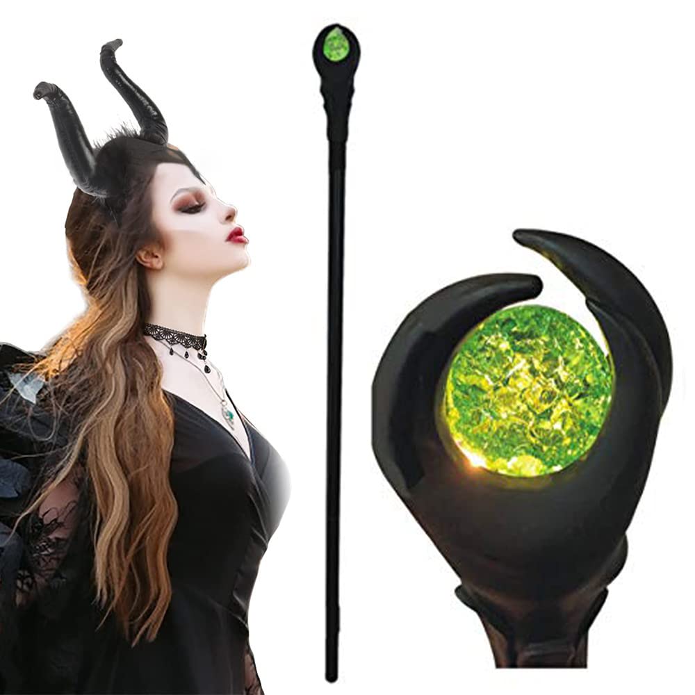 Witch Wands Magic Glowing LED Light 2 Colors 4 Modes Scepter King Pinp ...