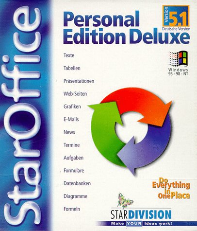 StarOffice 5.1 Windows: Personal Edition Deluxe (Star Division ...