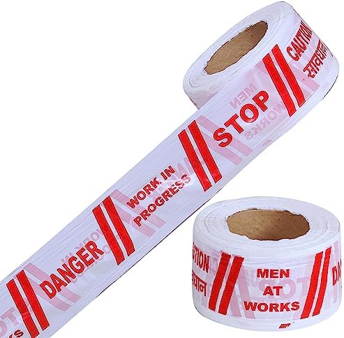 SINGHAL Caution Tape Roll 200 Meter 3” Inch Red and White, Barricade ...