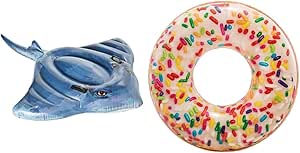 Intex Stingray Ride-On Inflatable Swimming Pool Beach Float Toy ...