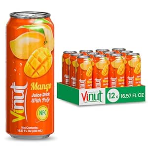 Amazon.com : VINUT Mango Juice Drink with Pulp, 55% Real Juice, NFC ...