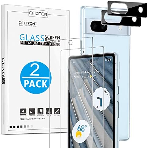 OMOTON Screen Protector for Google Pixel 7a and Google Pixel 7a Camera ...