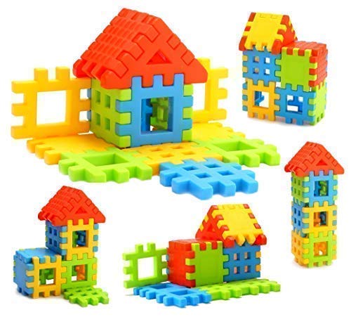 150 pcs Happy Home House Building Blocks for Kids, with Smooth Rounded ...