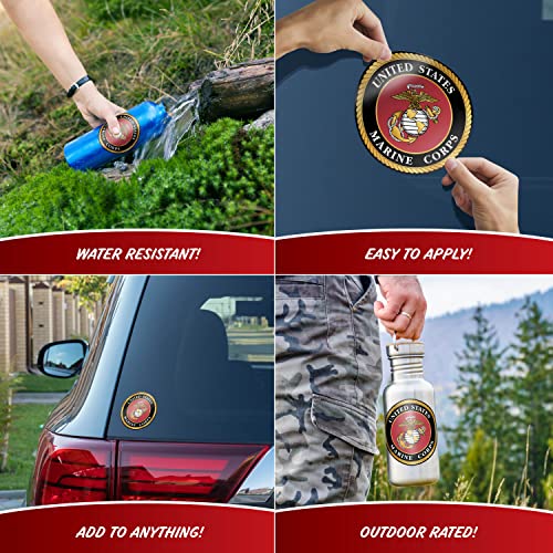 Snapklik.com : Marine Corps Car Decal - Large 5.5 USMC Vinyl Decal For ...