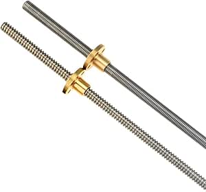 Amazon.com: 3D Printer CNC Trapezoidal Rod Lead Screw Thread 8mm T8 ...