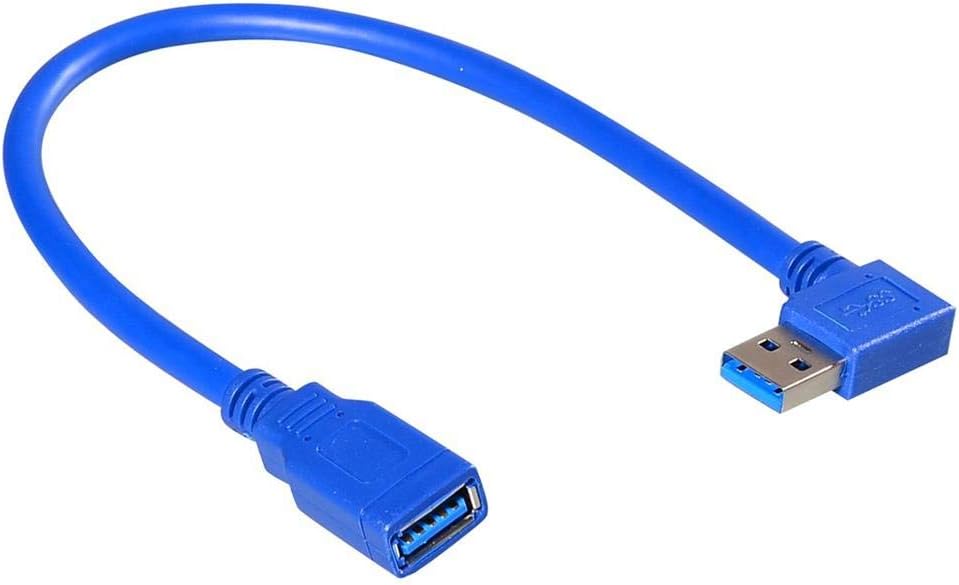 Amazon.com: USB 3.0 Extension Cable Right Angle USB Male to Female, 90 ...