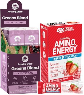 Amazon.com: Amazing Grass Bundle of Optimum Nutrition Essential Amino ...