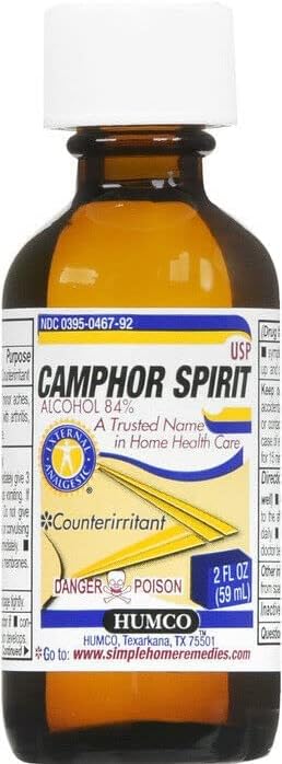 Amazon.com: Humco Camphor Spirit USP - 2oz, Pack of 5 : Everything Else