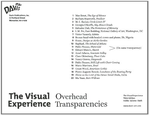 The Visual Experience, Third Edition: Levels 9-12 Overhead ...