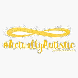 Amazon.com - The Articulate Autistic Gold Infinity Logo Sticker Vinyl ...
