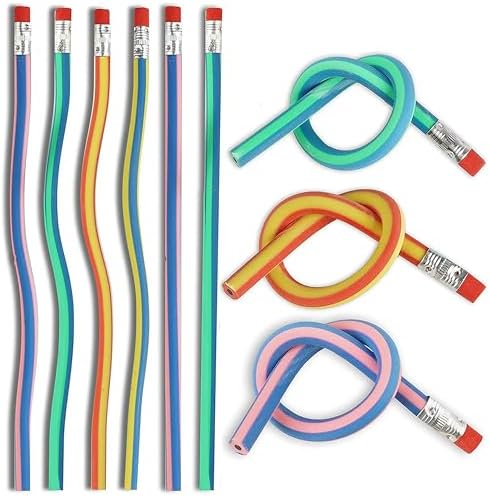 THE TWIDDLERS 70 Magic Bendy Pencils for Party Bags, Flexible Pencils ...