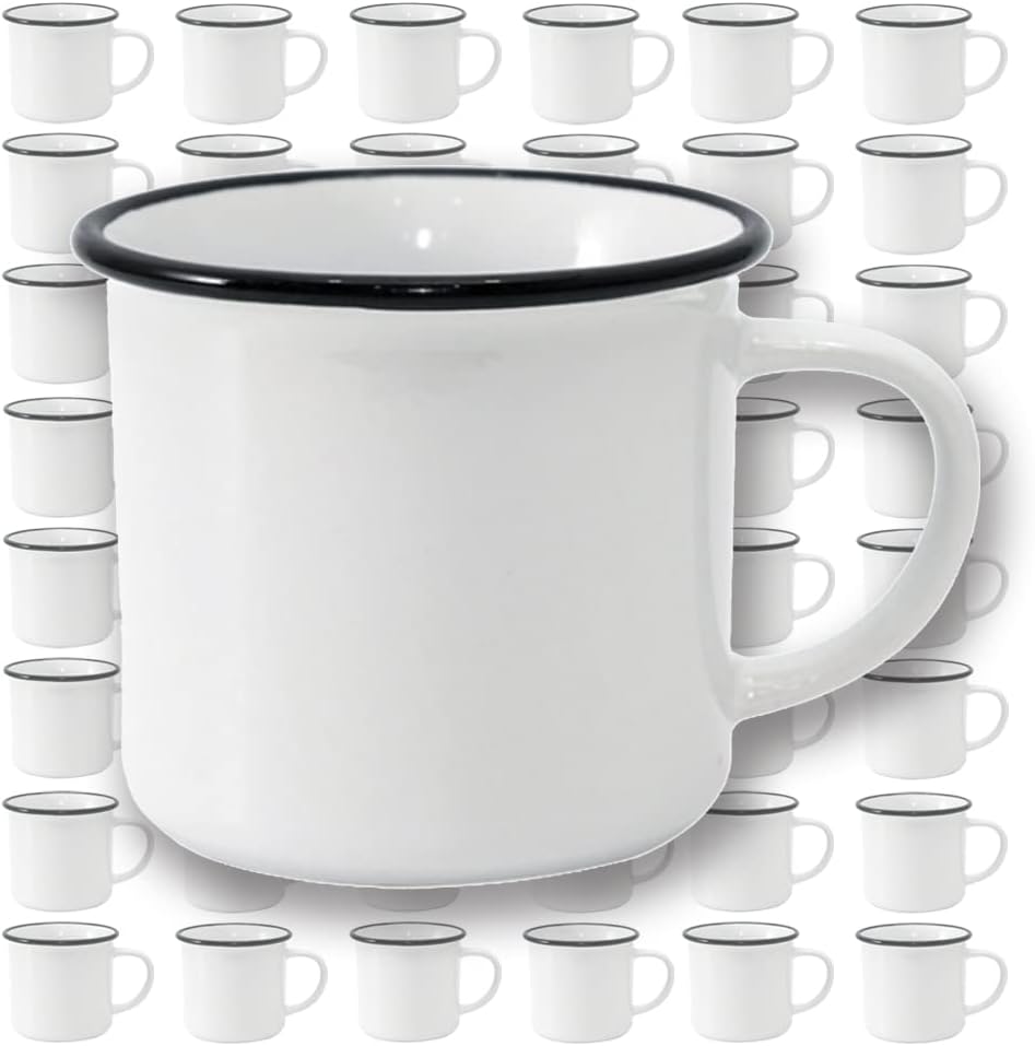 Amazon.com: Digibuddha Sublimation Coffee Camper Mug, Black Rim 15oz ...