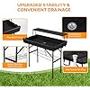 Amazon.com : VINGLI Portable Cooler Table with Extra Storage Shelf ...