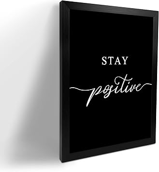 Amazon.com: Inspirational Canvas Painting Wall Art - Stay Positive ...