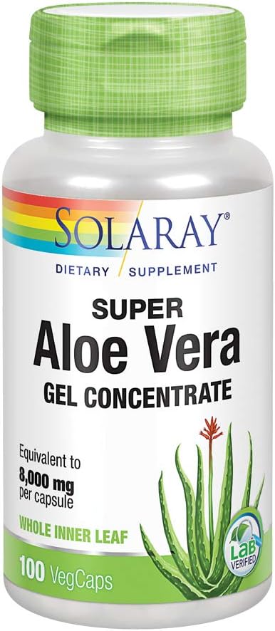 Amazon.com: Solaray Super Aloe Vera Gel 8000mg | Naturally Occurring ...