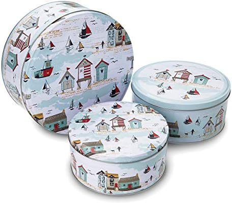 Cook Smart England Set of 3 Cake Storage Tins | British Designed ...
