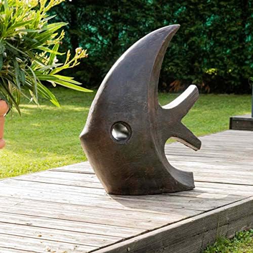 Wanda collection Statue Design De Jardin Poisson 78 Cm Brun : Amazon.fr ...