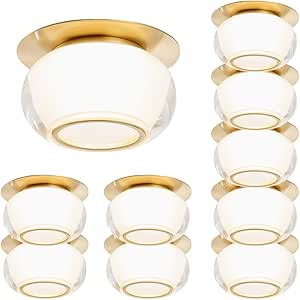 Amazon.com: YHQSYKS 5W 7W LED Downlight Set of 10,Baffle Trim Round ...