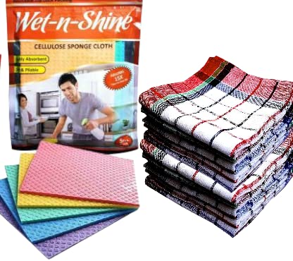 STARDOM MART Sponge Wipes Super Absorbant with 5 Napkins (Pona Duster ...