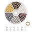 PandaHall Elite 1 Box 6 Colors About 1300 Pcs Iron Plated Jump Rings ...