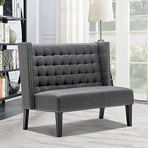 Amazon.com: Andeworld Modern Loveseat Settee Bench Sofa Couch ...