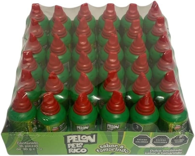 Pelon Pelo Rico Dulce Enchilado Sabor Tamarindo, Paquete de 36 Piezas ...