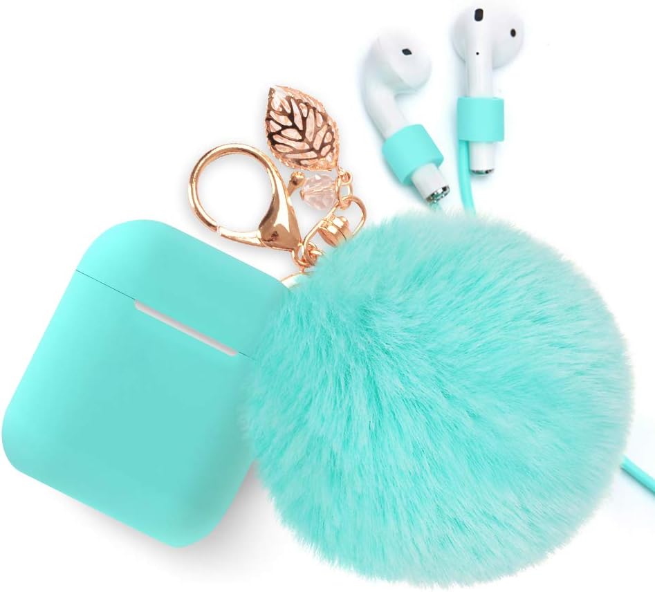 Amazon.com: Airpods Case Keychain, BLUEWIND AirPod Charging Protective ...