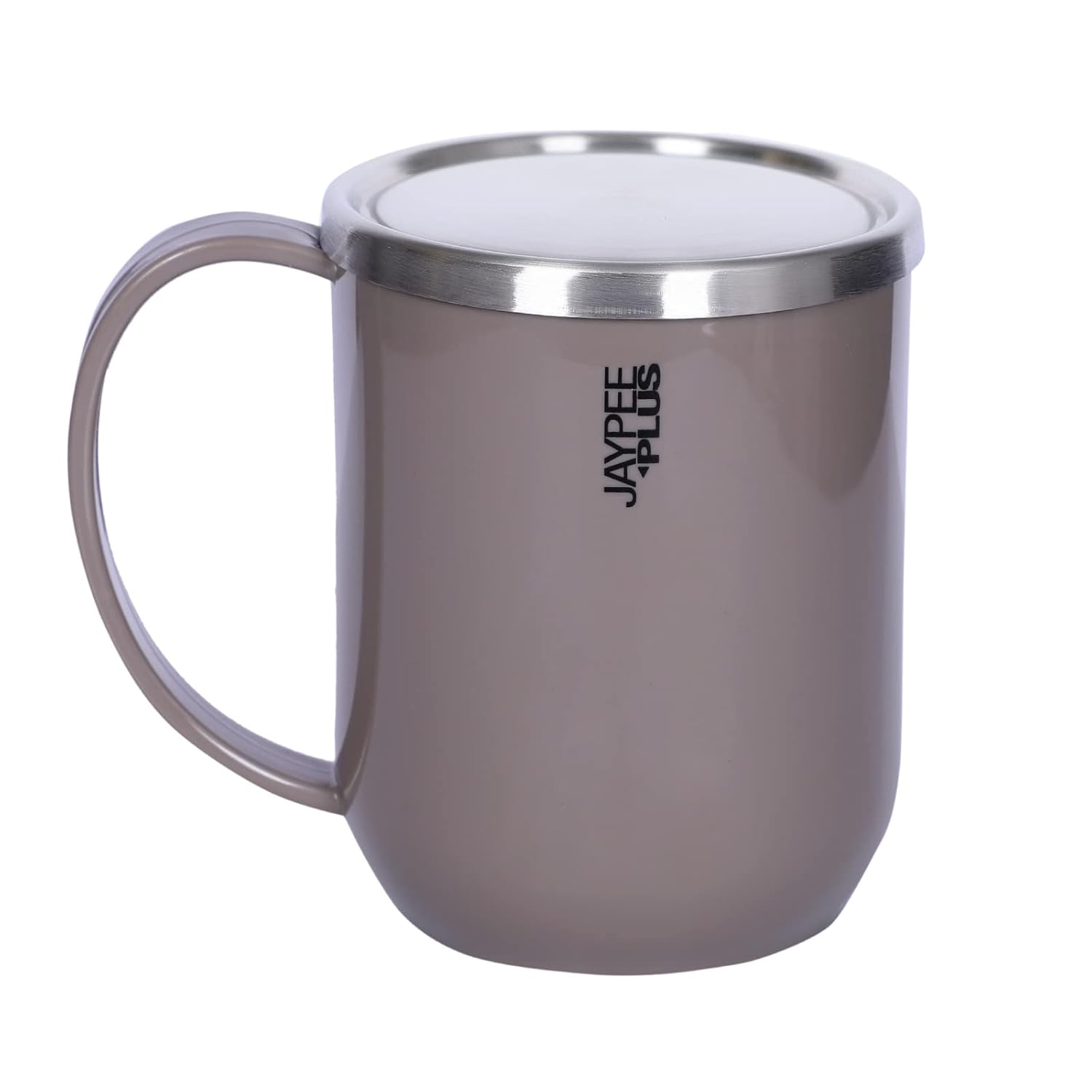 Buy Jaypee Plus Cupshup Coffee Mug with Steel Lid Plastic Covered ...