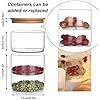 Amazon.com: DCQRY 3-Tier Stackable Round Glass Storage Containers Clear ...