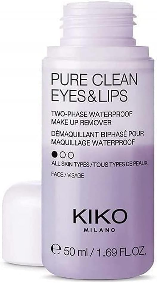 KIKO Milano Pure Clean Eyes & Lips Mini | Travel-size two-phase makeup ...