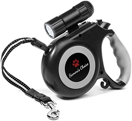 Amazon.com : Retractable Dog Leash with Bright Flashlight for Small to ...