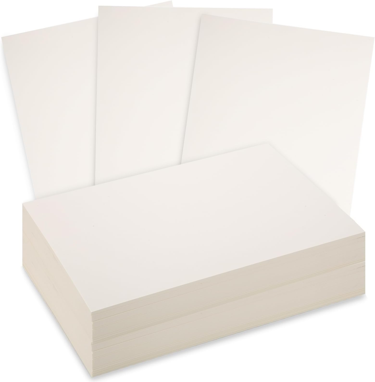 Amazon.com : BigOtters 100 Sheets White Cardstock Paper 8.5” x 11 ...